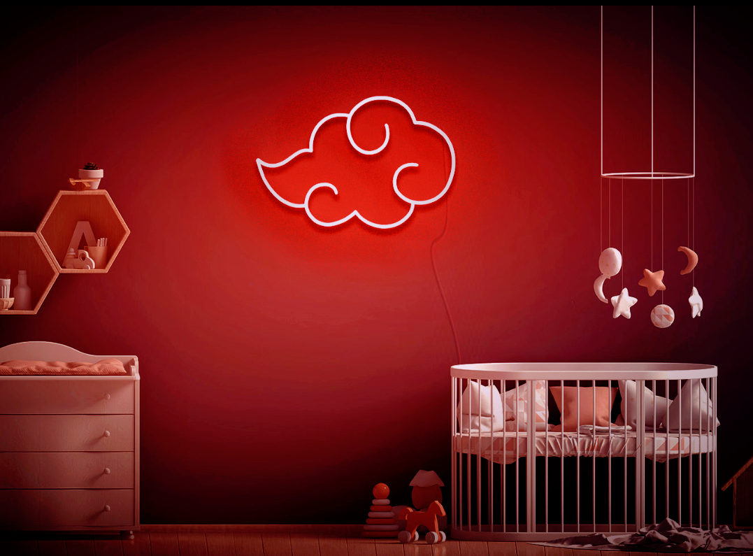 Akatsuki nuage - Néon décoratif mural ⚡ Lightmyneon